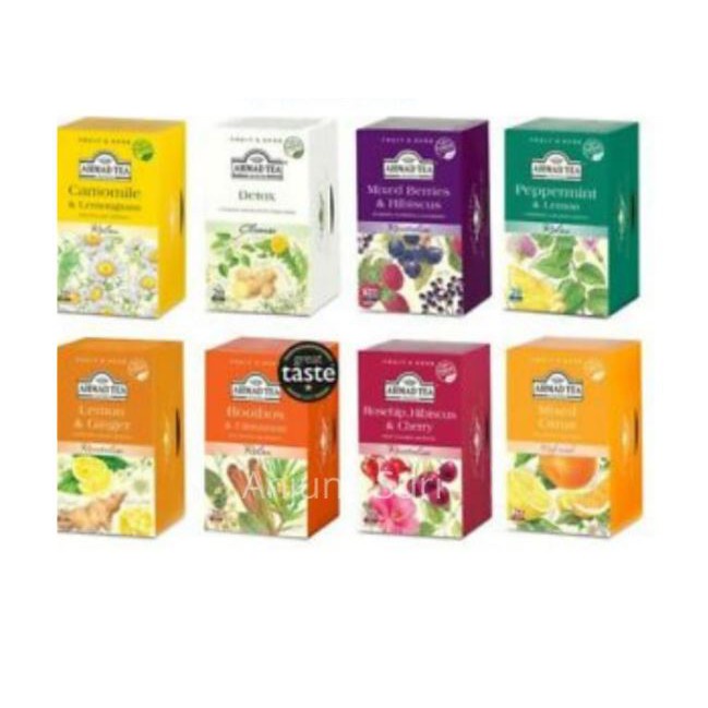 AHMAD TEA Fruit & Herb Tea Range 20s ( Peach & Passion / Camomile ...