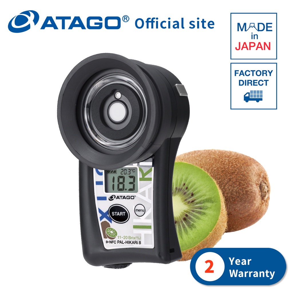 ATAGO Pocket IR Brix Meter PAL-HIKARi 8 (Kiwi) | Shopee Singapore