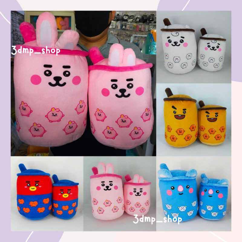 Boba bt21 cooky rj shooky koya tata Bubble tea Doll | Shopee Singapore