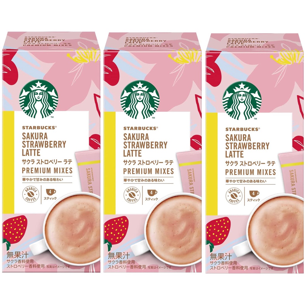 Sakura Strawberry Latte Nestle Starbucks Premium Mix Sakura Strawberry ...