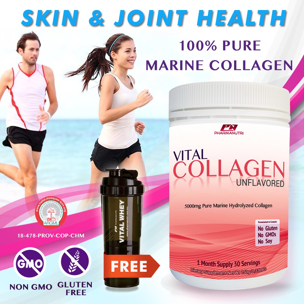 Vital Collagen 5000mg, Hydrolise Deep Sea Marine Collagen Powder, 30 Servings | Shopee Singapore