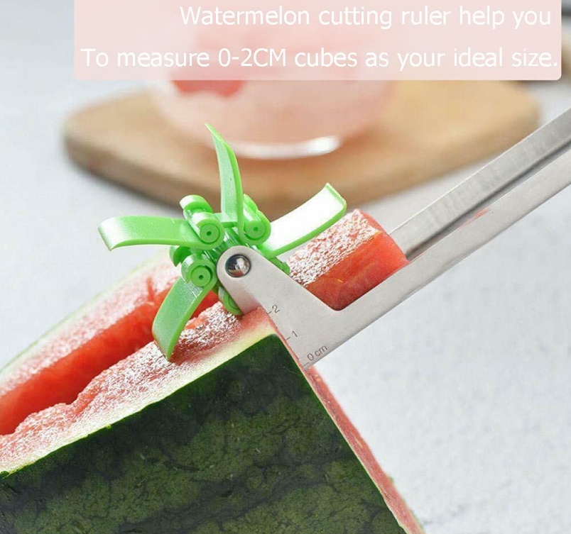 1pc Watermelon Windmill Slicer Stainless Steel Fruit Cutter Plastic ...