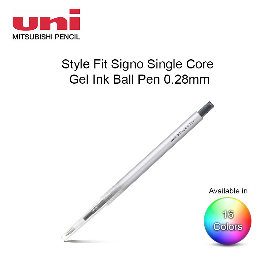 Uni Style Fit Signo Single Core Gel Ink Ball Pen 0.28mm | Shopee Singapore