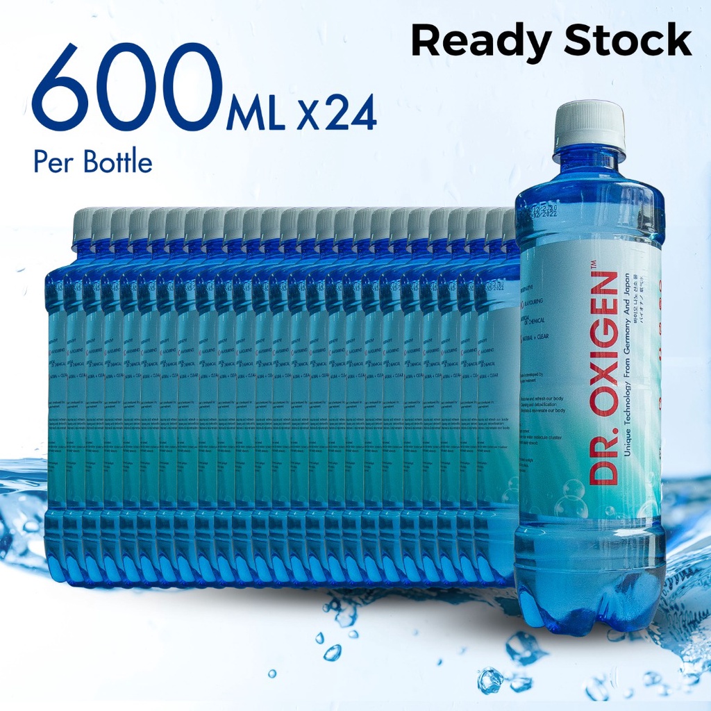 DR OXIGEN ( Oxygen Drinking Water ) oksigen air minuman 600ml x 24 ...
