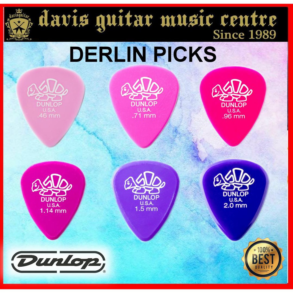 Jim Dunlop PRIMEGRIP® DELRIN 500 Guitar pick Authentic [SG Distributor ...