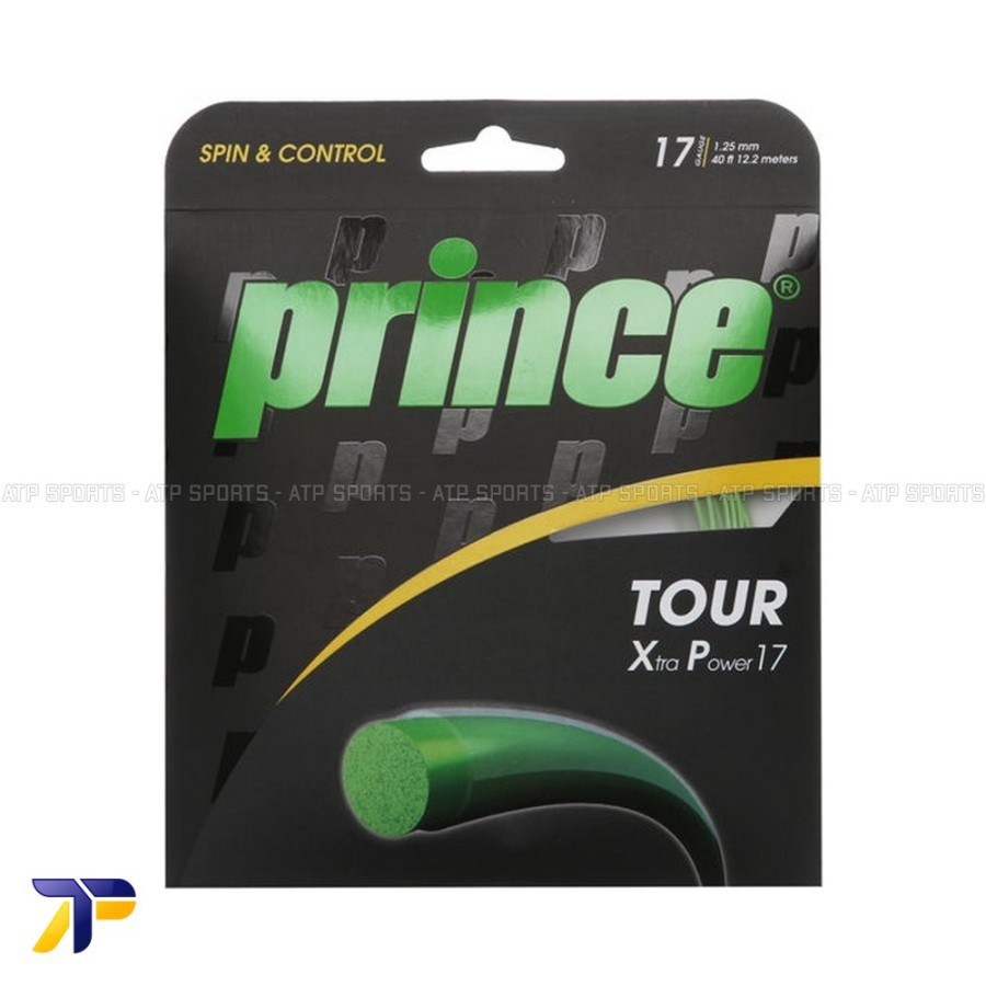 HIJAU Tennis String Prince Tour Xtra Power 17G 17 G Green Green Control ...
