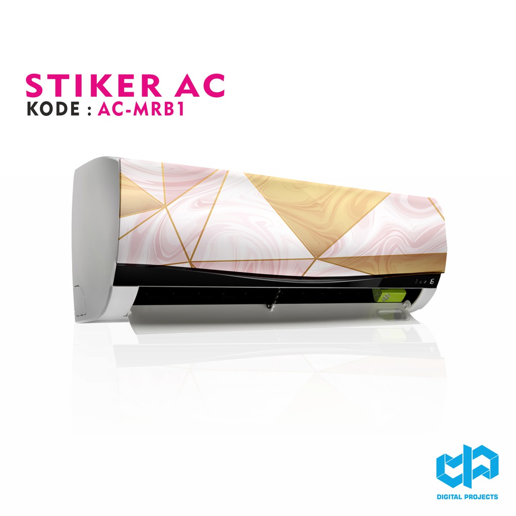 Sticker AC Air Conditioner Air Conditioner Scandinavian Marble motif ...