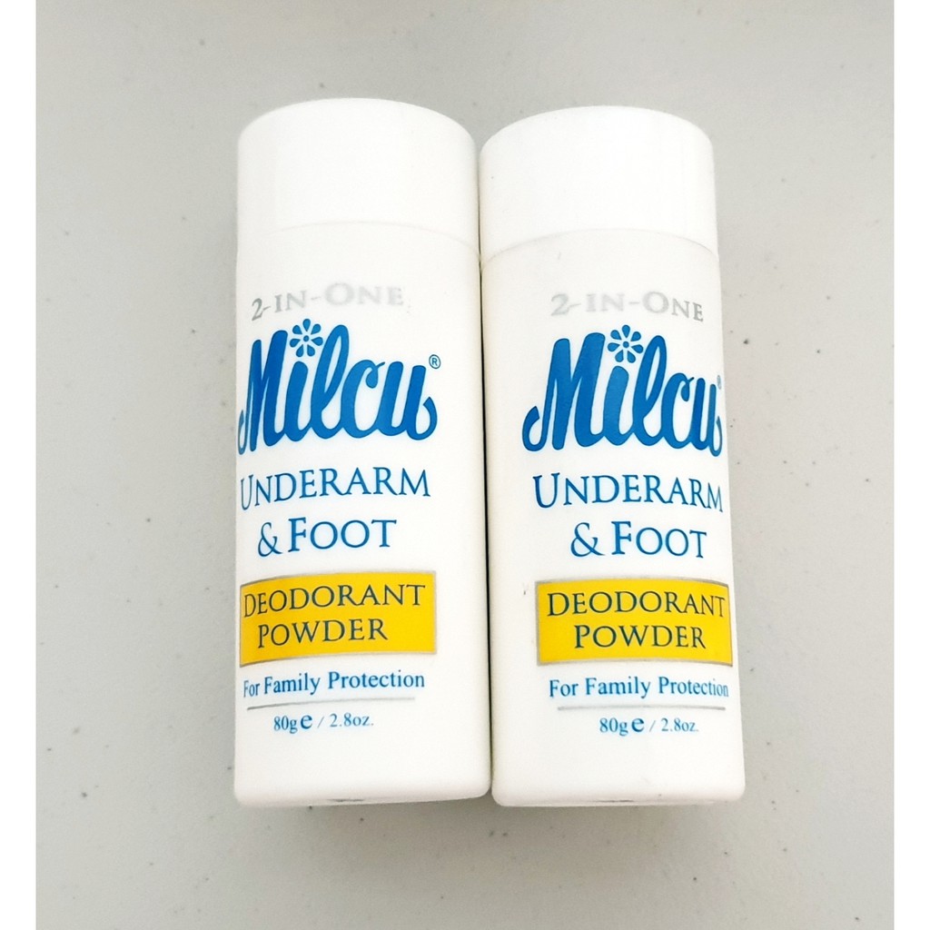 Milcu 2-In-One Underarm & Foot Powder 80grams x 2 bottles Instock ...