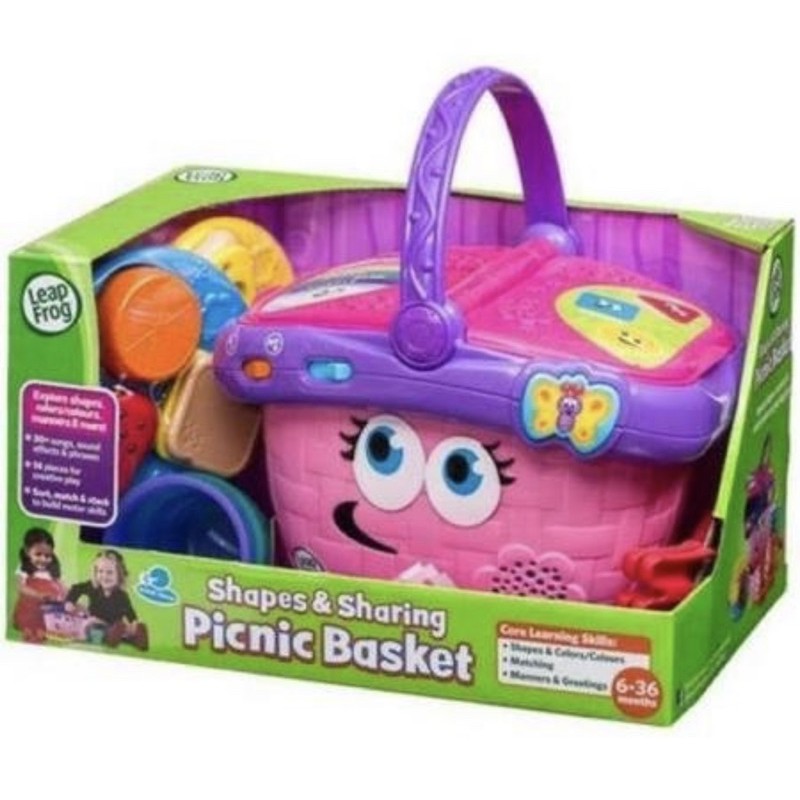 LEAPFG LEAP FROG SHAPES AND SHARING PICNIC BASKETS | Shopee Singapore