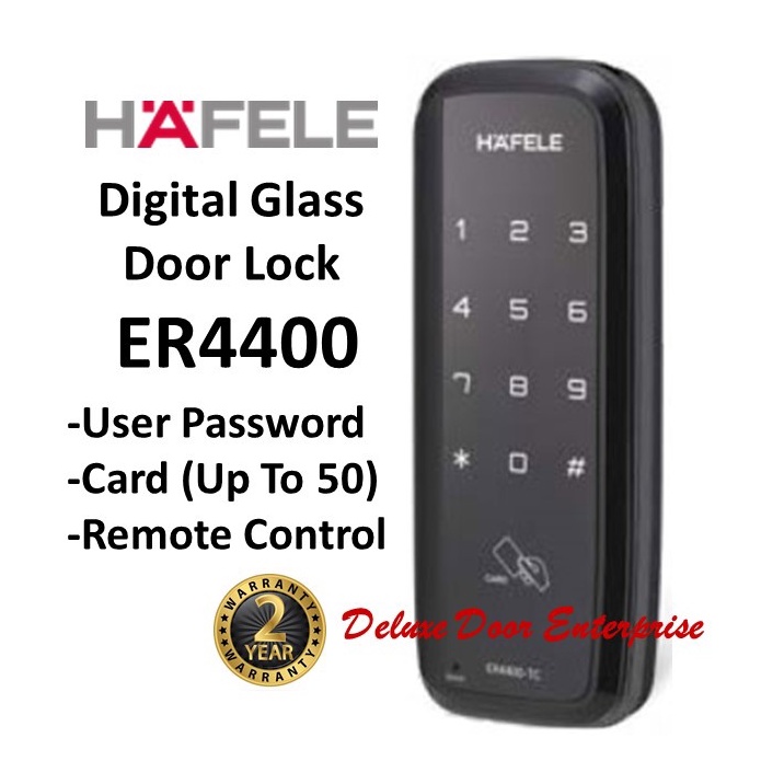 Hafele Digital Glass Door Lock ER4400 / Digital Door Lock for glass ...