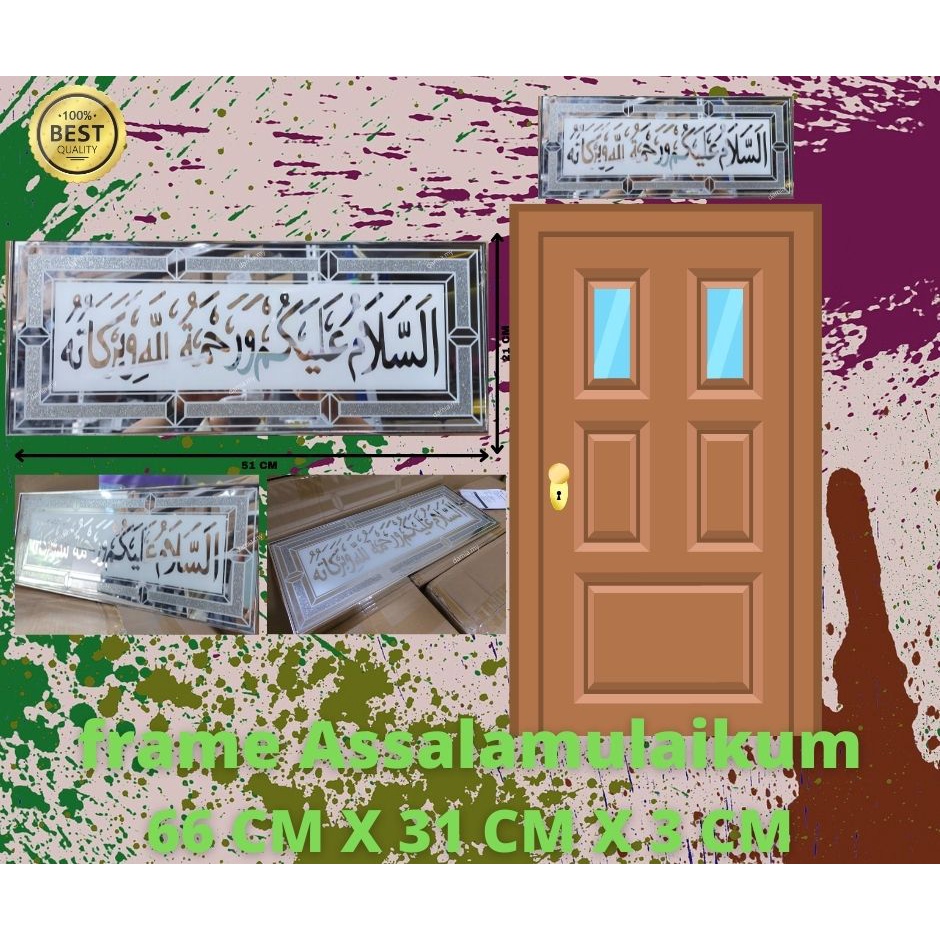 Hiasan Masjid Deco Wall Muslim Frames DIAMOND MUSLIM FRAME PINTU 5D ...