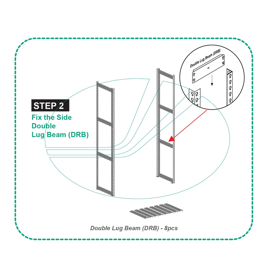 Original MYSTAR Boltless Rack for Bomb Shelter and Storeroom (Removable ...