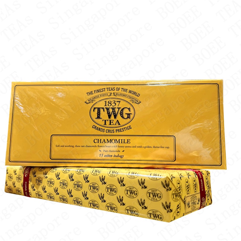 TWG TEABAGS - Chamomile flowers tea (theine-free) gift wrapping ...