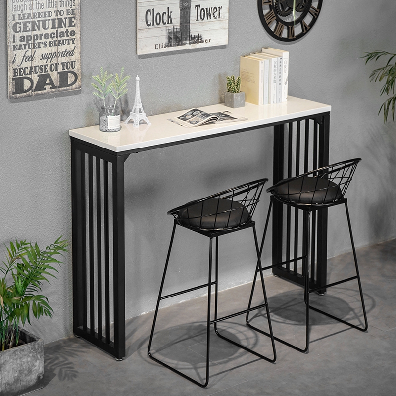 Hot sell Marble bar table dining table and chairs wrought iron home ...