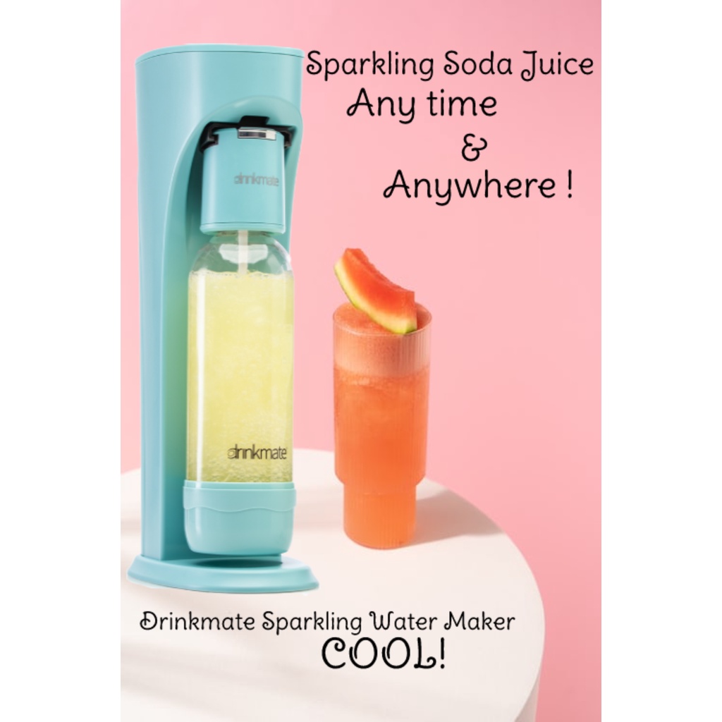 Drinkmate Sparkling Soda Machine (Blue) | Shopee Singapore
