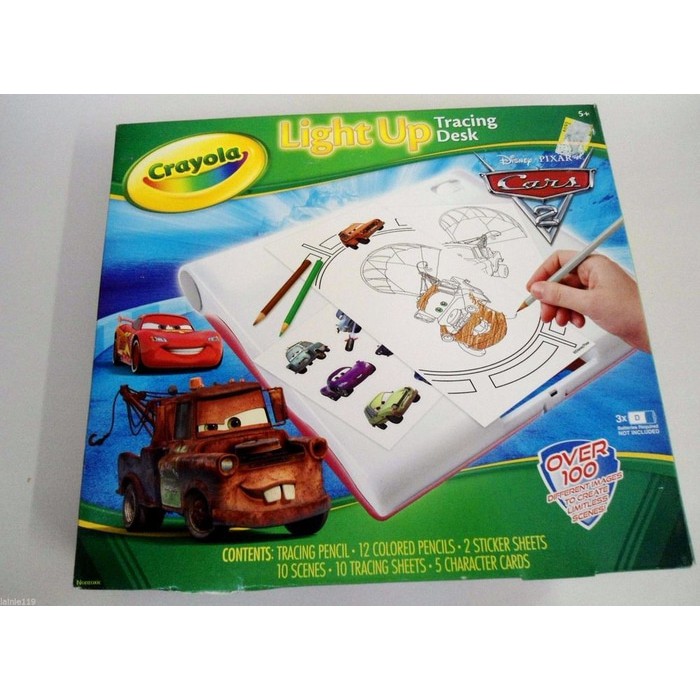 Crayola Disney Pixar CARS 2 Light Up Tracing Desk Kit | Shopee Singapore