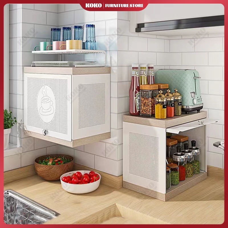 Countertop cabinet Kitchen Cupboard Multi-Functional Storage Cabinet ...