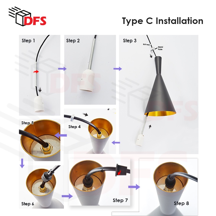 DFS LED LIGHT /Pendant/Hanging/Dining Light Industrial Contemporary ...