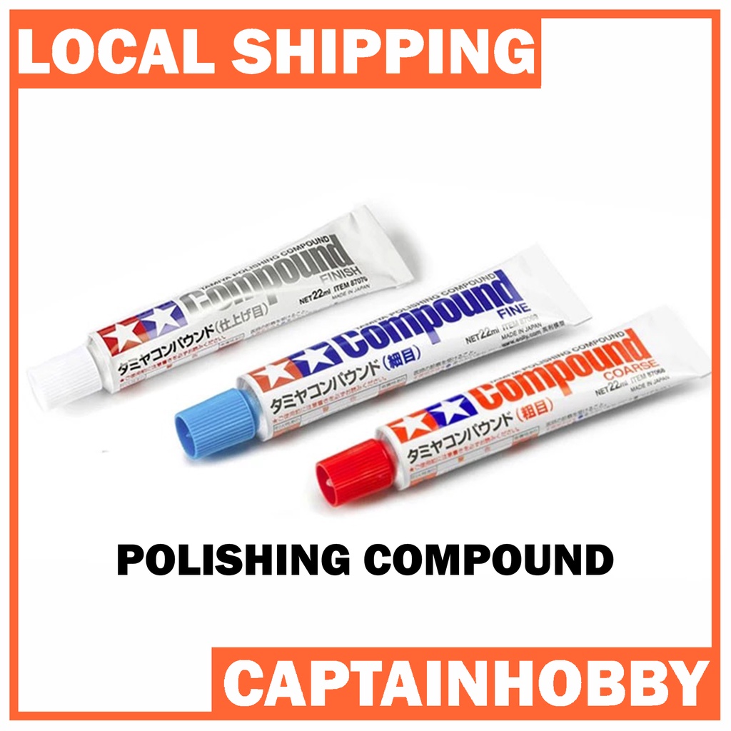 Tamiya Polishing Compound & HobbyMio Putty – for Hobby Plastic Models ...