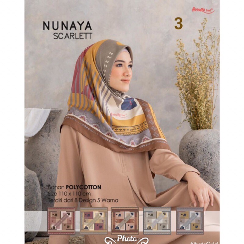 Wholesale Hijab Antem Scarf Nunaya Scarlett Laser Cut Azura Jehan Hijab ...