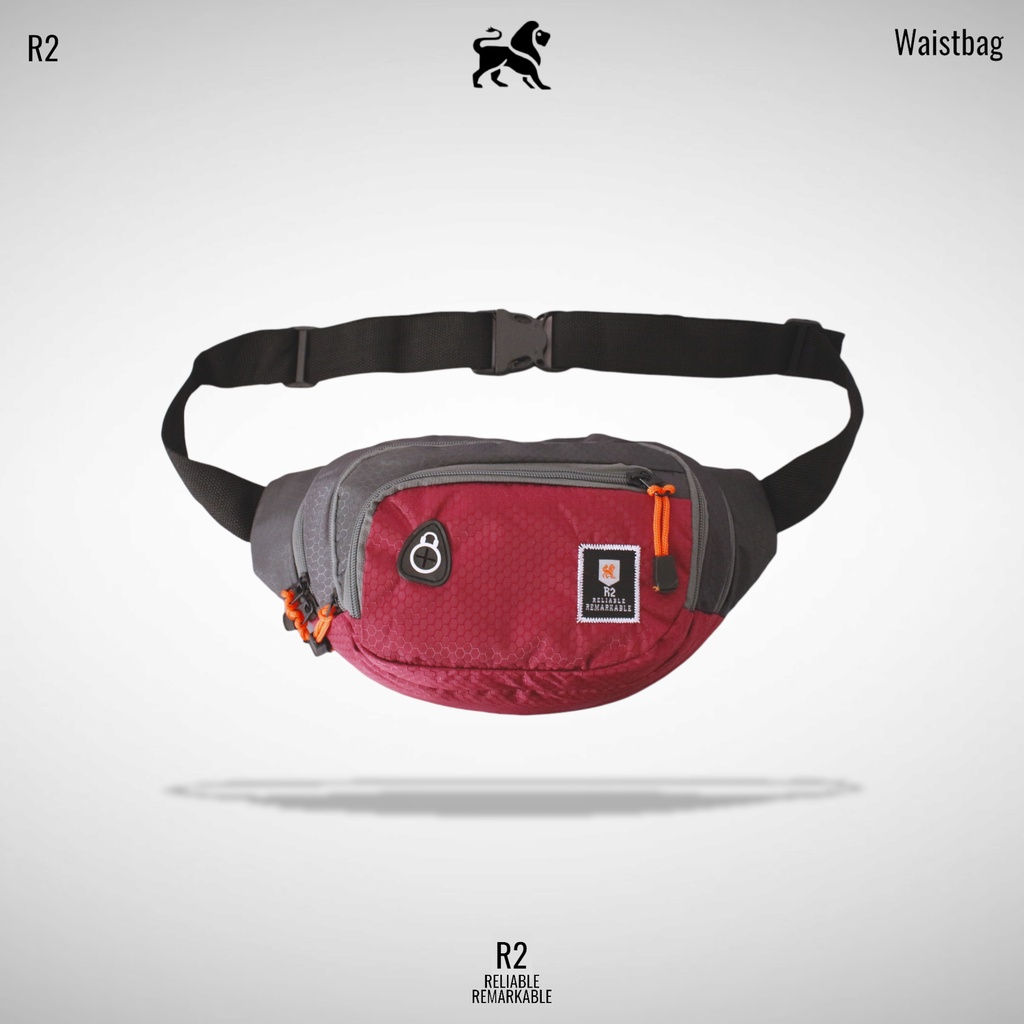 Men's 2-zipper Sling Bag Sports Bag Waist Bag Men's WATERPROOF WAISTBAG ...