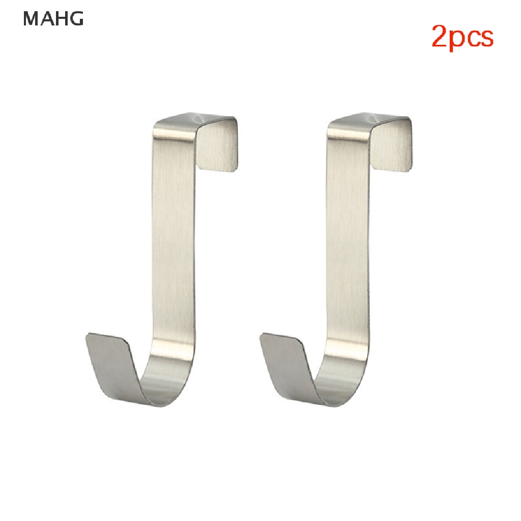 MAHG 2pcs S-Shaped Stainless Steel Hook Behind Kitchen Cabinet Door ...