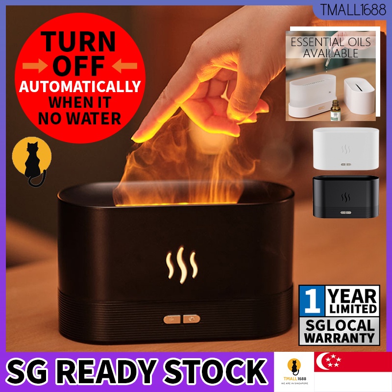 [ SG Ready Stock] Flame Air Humidifier Aroma Diffuser Aromatherapy ...