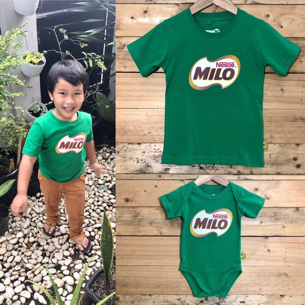 Milo BRAND MOTIF Baby And Child COUPLE Clothes | Shopee Singapore