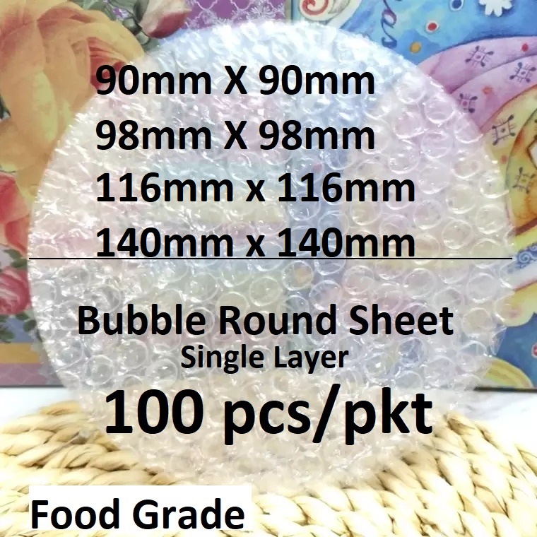100 pcs Food Grade Bubble Round Sheet(Single Layer) | Shopee Singapore