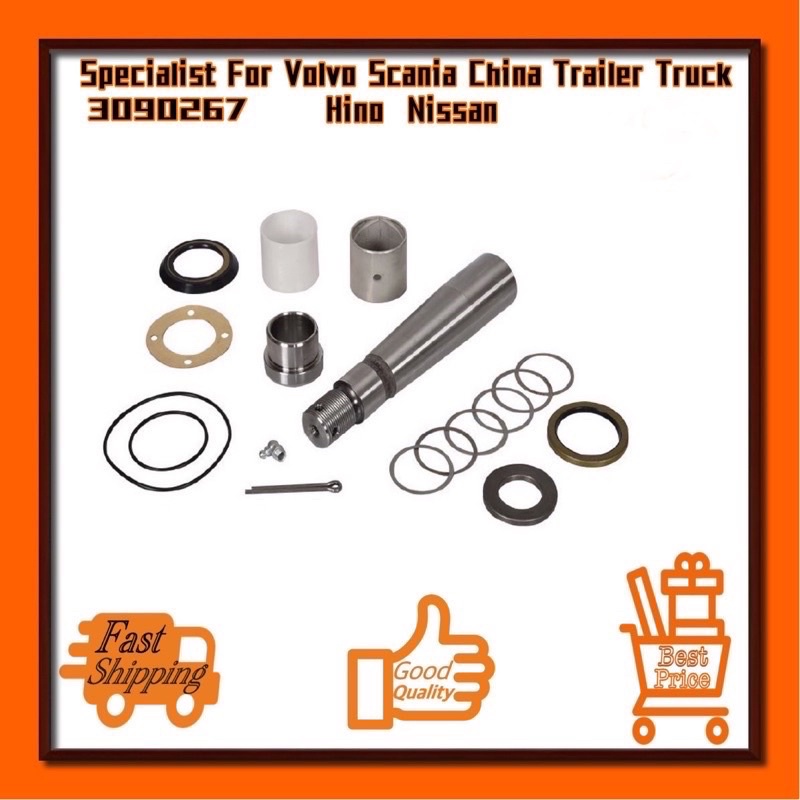 KING PIN KIT 48MM X 237MM VOLVO FL10 ( 3090267 ) | Shopee Singapore