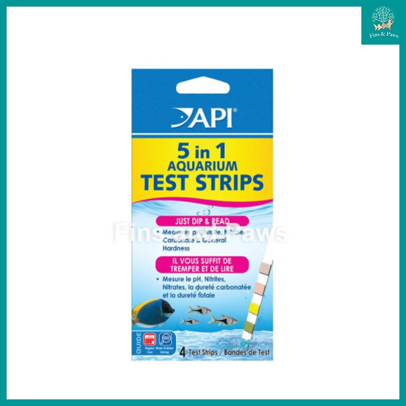 [API] 5-in-1 Aquarium Test Strip (pH KH GH Nitrate and Nitrite) - 25 ...