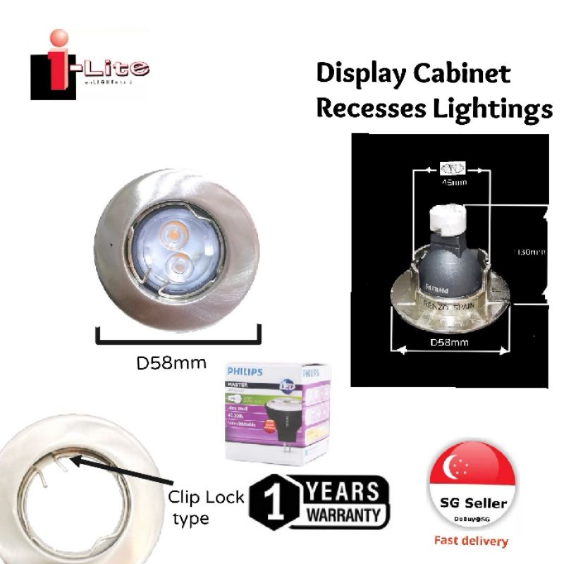 LED RECESSES DOWNLIGHT ULTRA SMALL SPECIAL FOR DISPLAY CABINET | Shopee ...