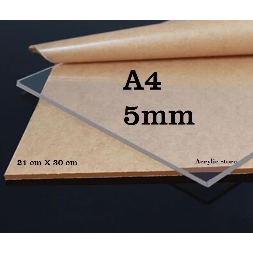 5mm clear acrylic sheet, A4 size (21 cm x 30 cm) | Shopee Singapore