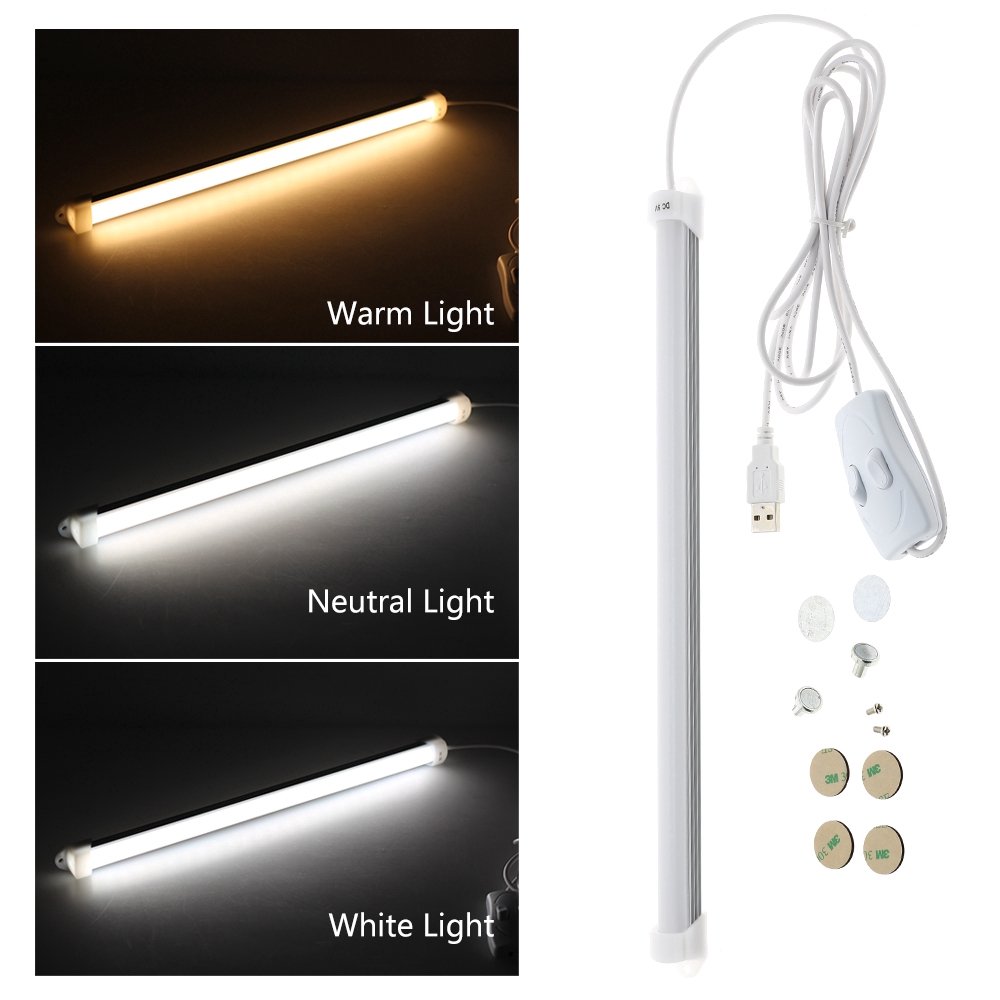 DC 5V 18cm Hard Tube LED Strip USB Light led Bar Portable Reading light ...