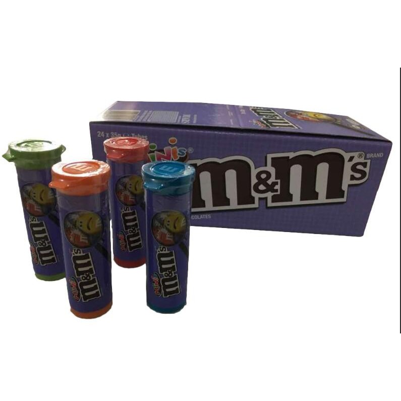 M&M's Mini Tube by BOX (35gr x 24 tubes) | Shopee Singapore