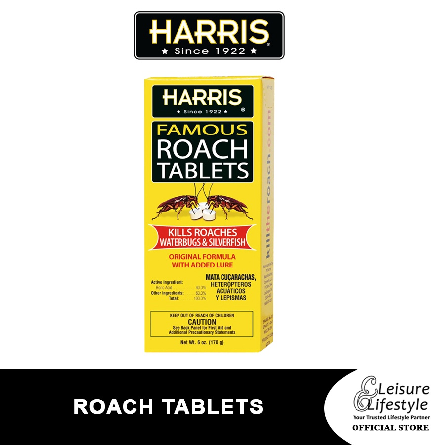 PF Harris Roach Tablet With Added Lure 6oz (145 Tablets) Cockroach ...