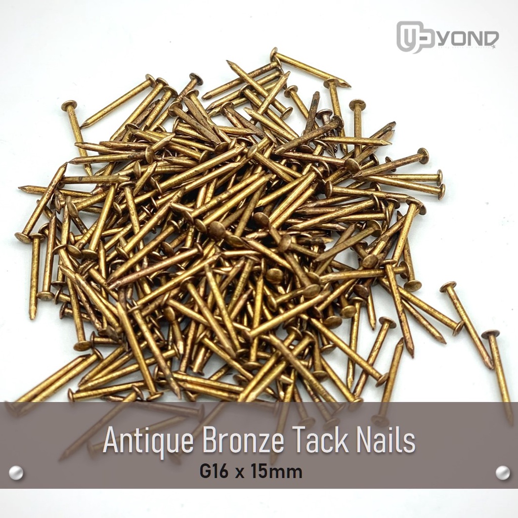 Antique Colour (Bronze/Gold) Tack Nails, Brads, Escutcheon Pins, Tiny ...
