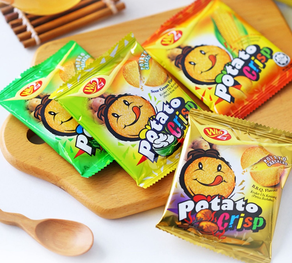 WIN2 Win Win Potato Crisp / Potato Chips / Cracker / Kraker 30PKTS ...