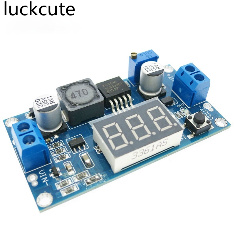 DC-DC 3-32V to 5V-35V XL6009 Boost Step-up Module Power Supply DC Adjustable output LED ...