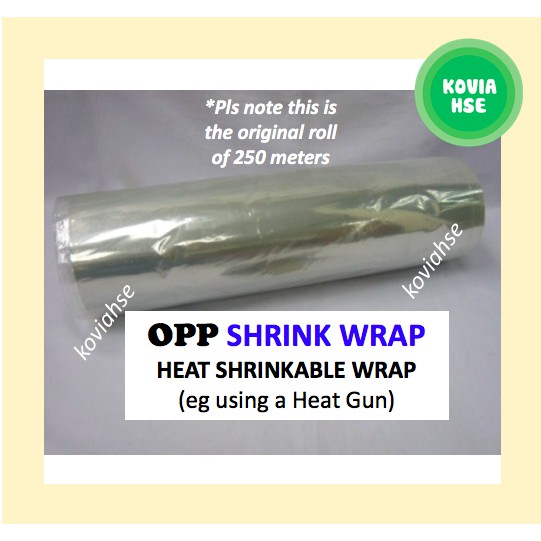 OPP PLASTIC SHRINK WRAP HEAT WRAP - 10M min | Shopee Singapore