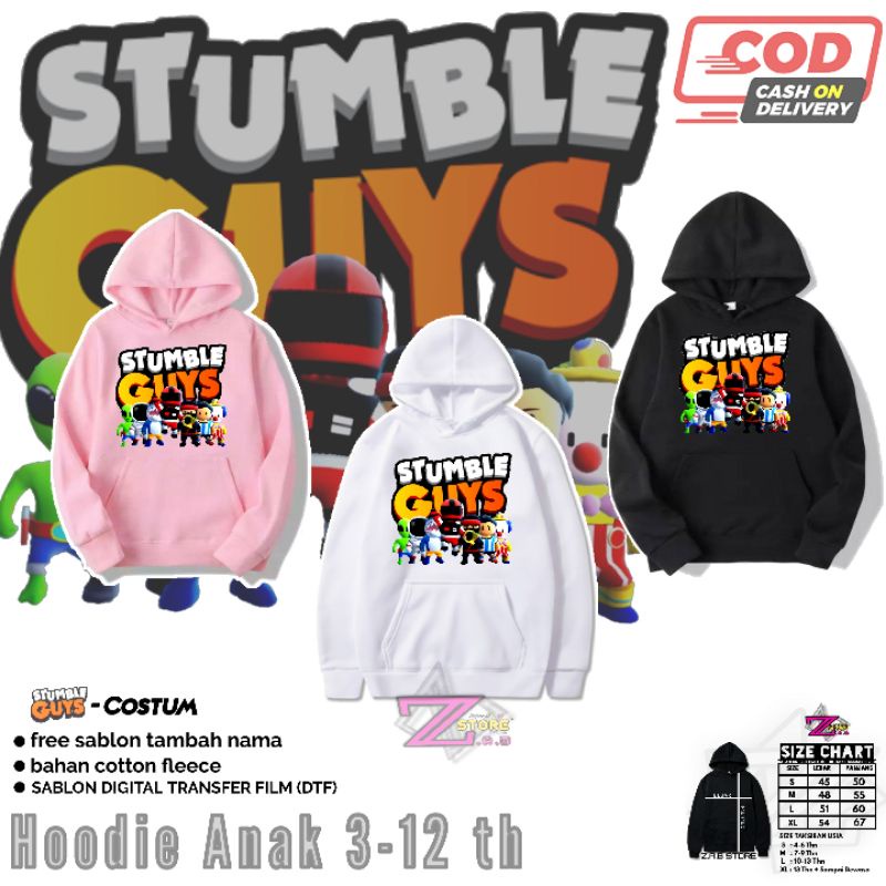 Jacket STUMBLE GUYS / Jacket SWEATER HOODIE Children STUMBLE GUYS ...