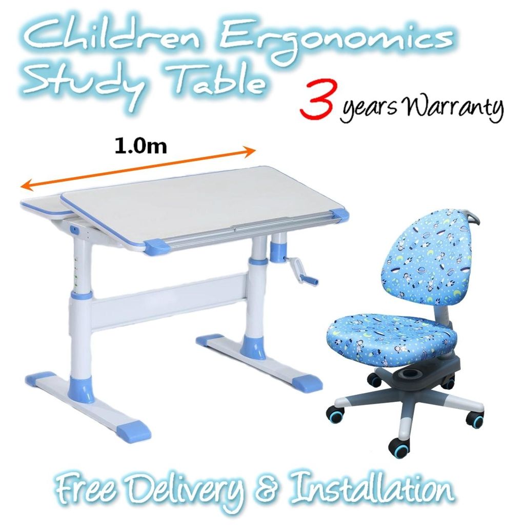 Children Ergonomics Study Table Set / Children Ergonomics Study Desk ...