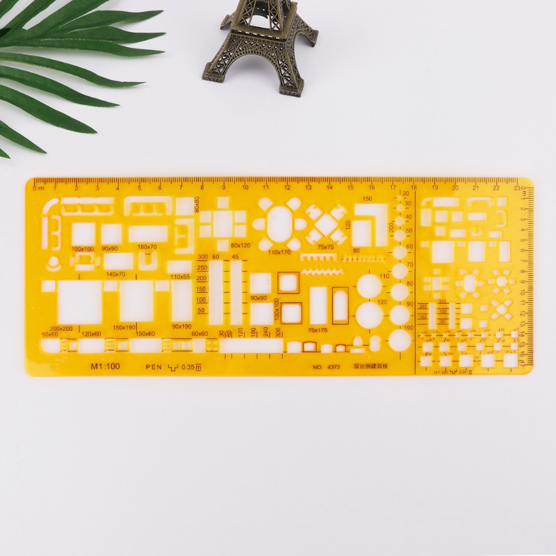 love*Professional Architectural Template Ruler Drawings Stencil ...