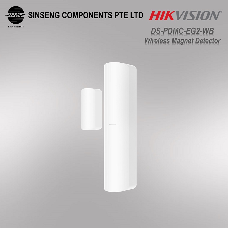 Hikvision DS-PDMC-EG2-WB Wireless Magnet Detector for Alarm System ...