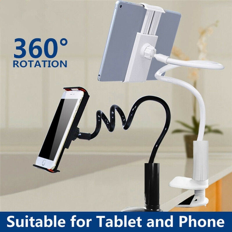 Lazy Holder Cell Phone Tablet Holder with Flexible Long Arm Bracket ...