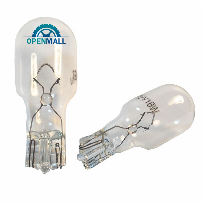 OM Car Light Glass Halogen Bulb W16W T15 White/Amber 12V Interior ...