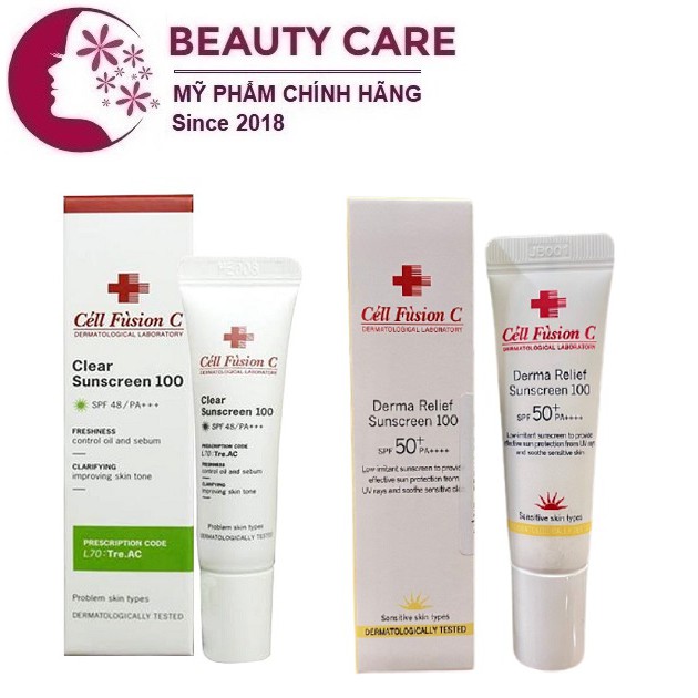 Cell Fusion C Laser Suncreen 100 /Toning Suncream 100 Sunscreen ...