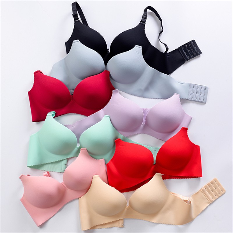 Plus Size 32-38AB 34-40C Woman's Seamless Comfort Soft Bra Wireless ...