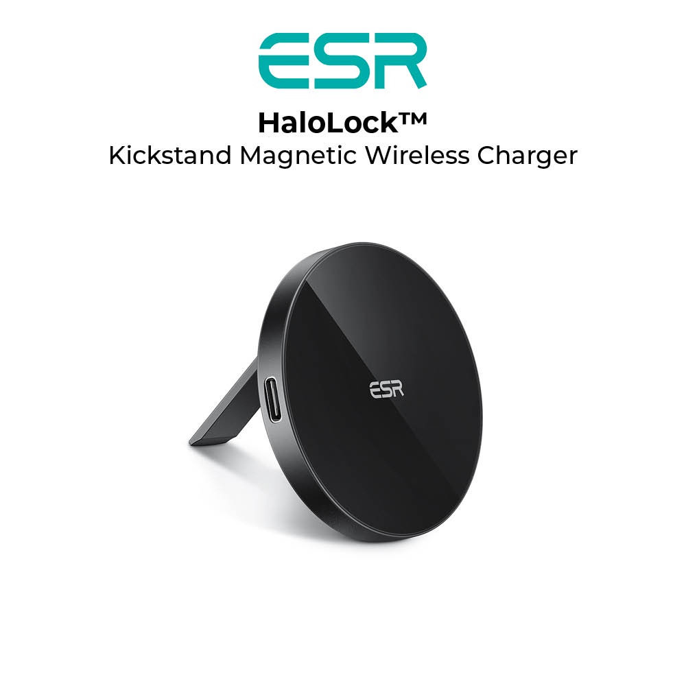 ESR HaloLock Kickstand Magnetic Wireless Charger | Shopee Singapore