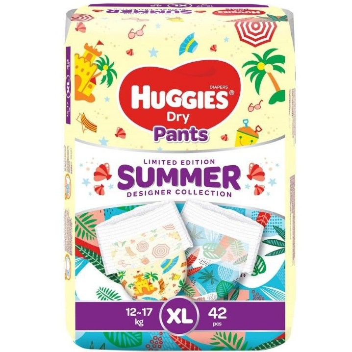 HUGGIES dry pants (limited edition summer) XL 42PCS | Shopee Singapore
